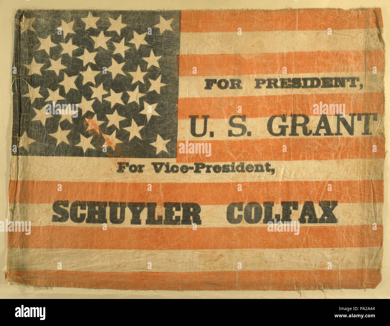 270 Campaign Flag for U.S. Grant and Schuyler Colfax Stock Photo - Alamy