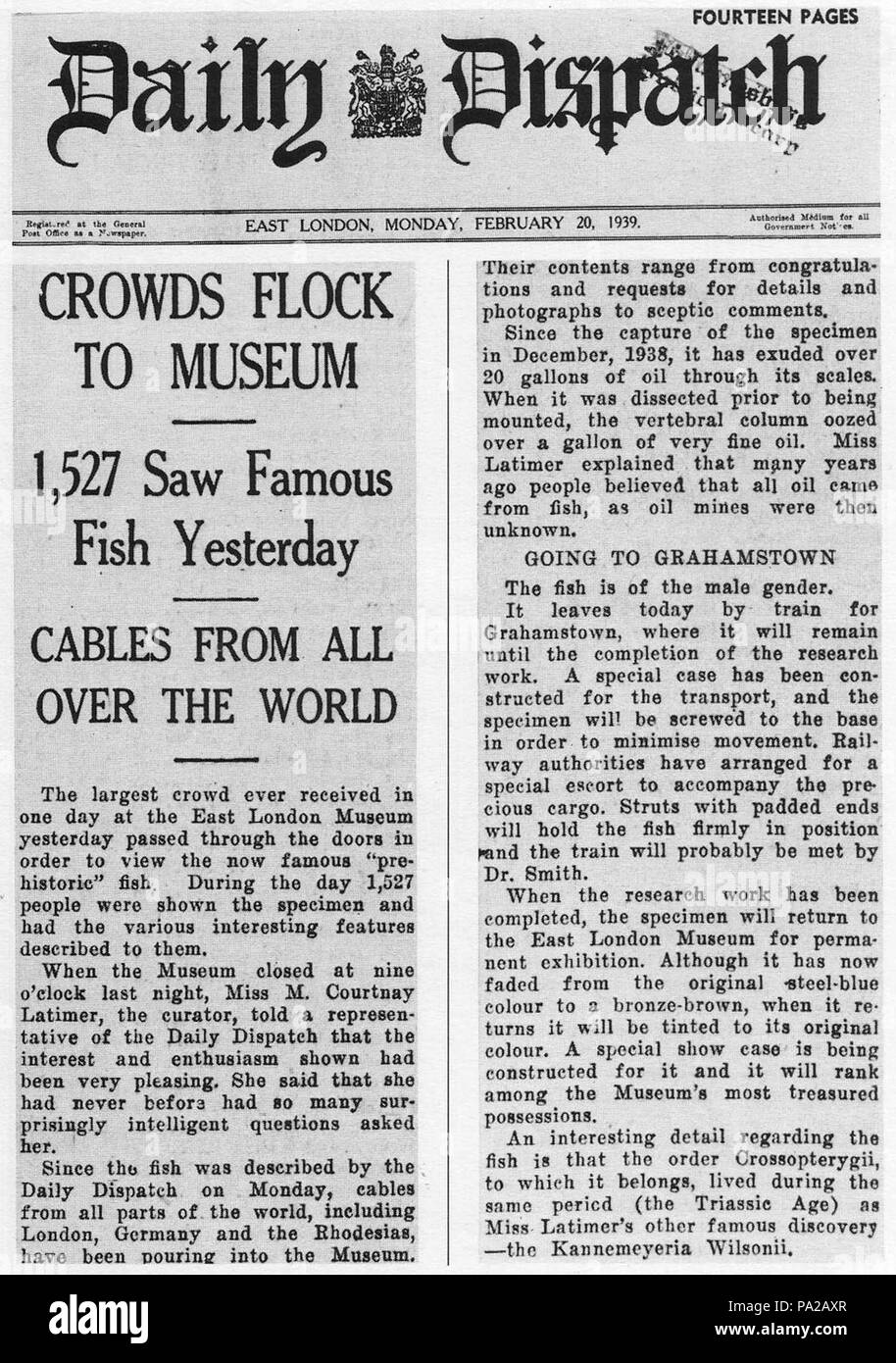 Dispatch historical hi-res stock photography and images - Alamy