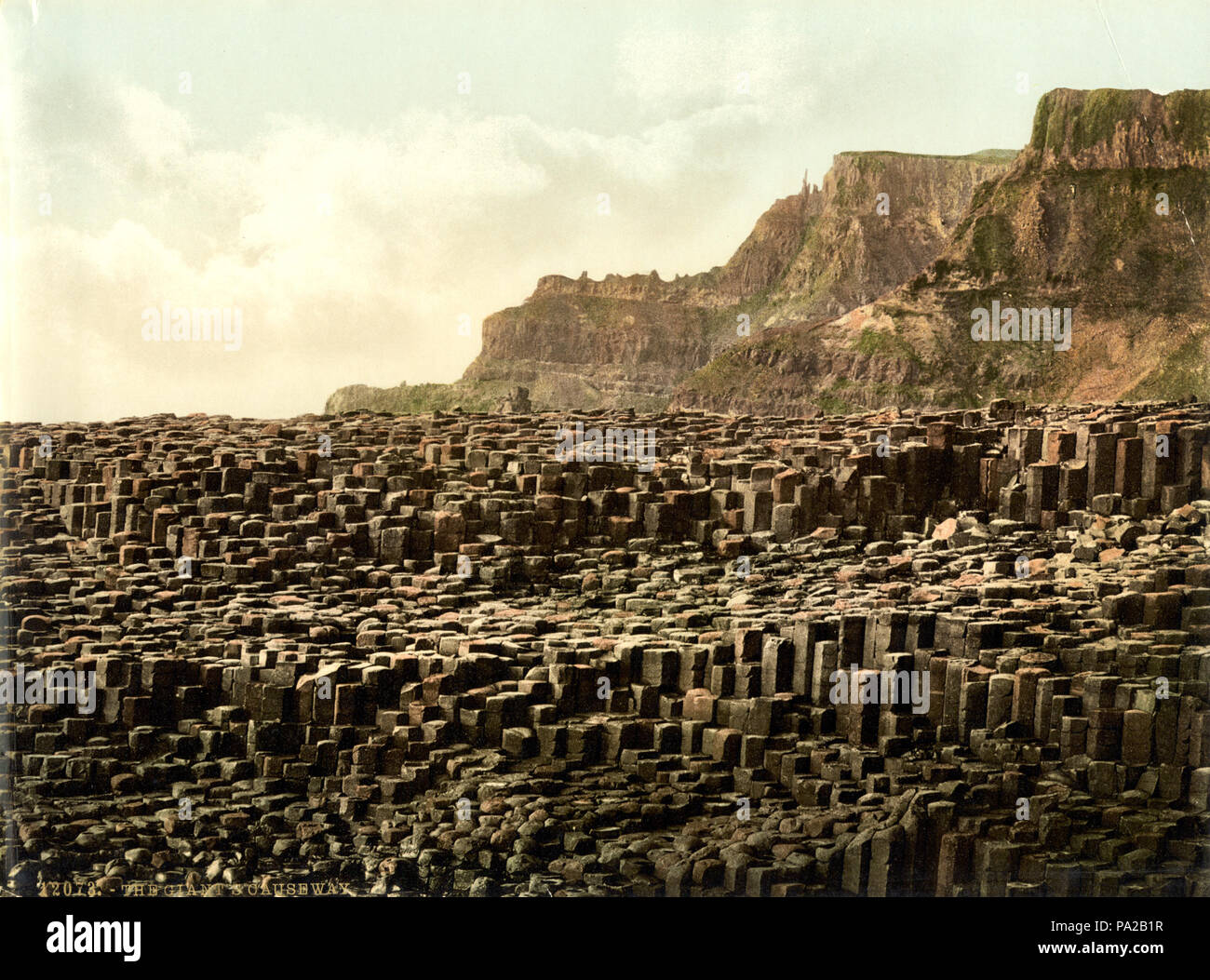 . Giant's Causeway, County Antrim, Northern Ireland. 1 photomechanical ...