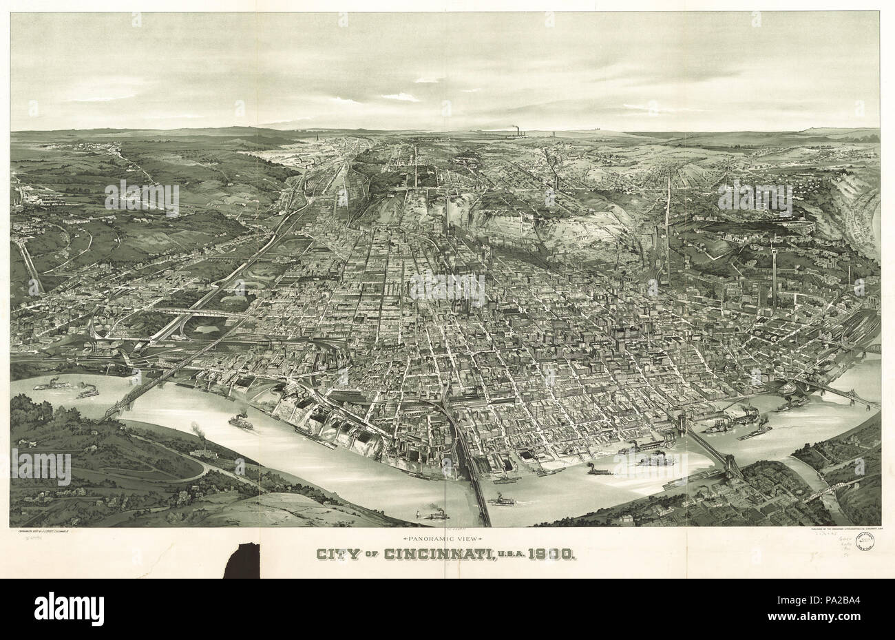Cincinnati aerial hi-res stock photography and images - Alamy