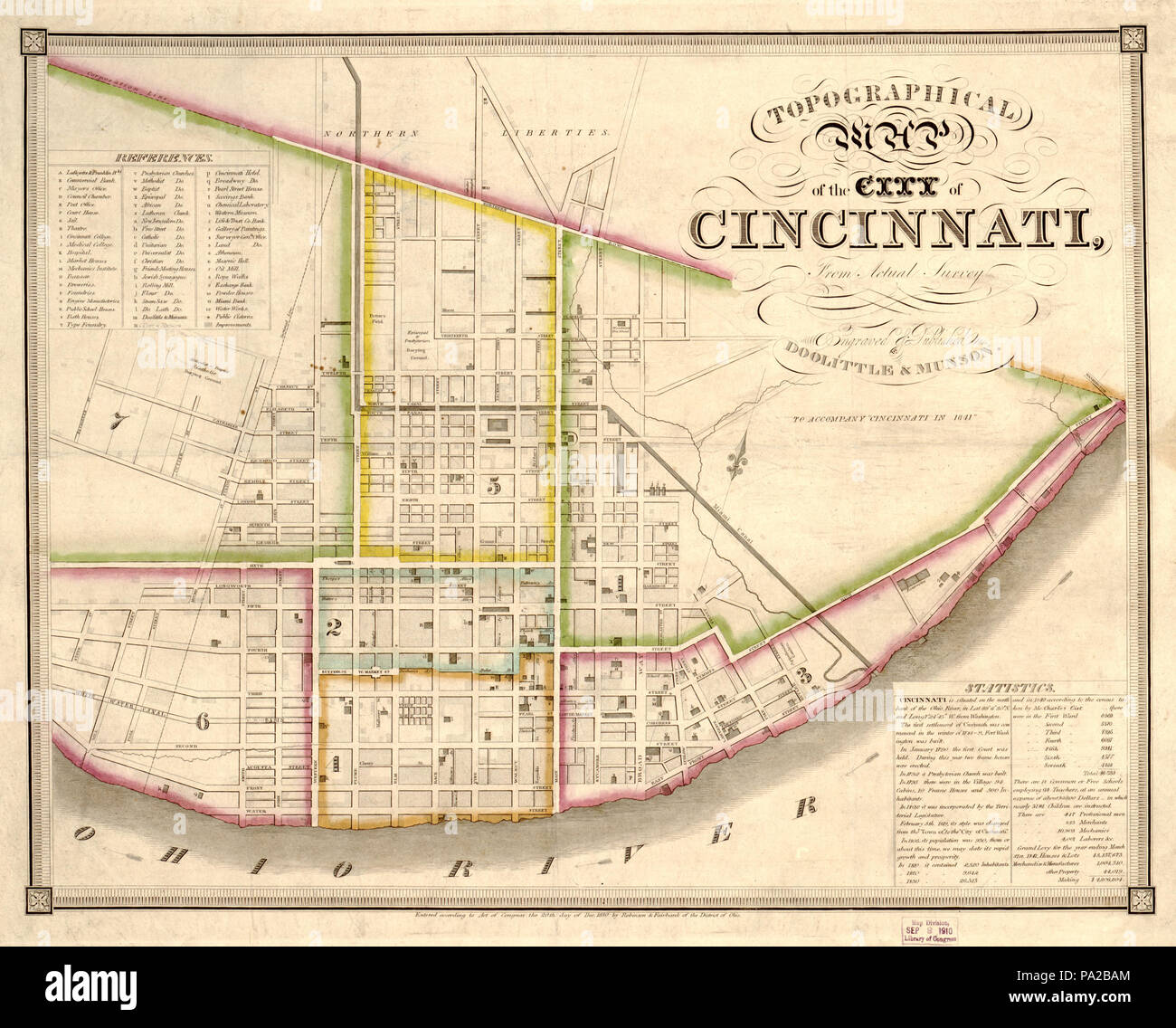 Cincinnati map hi-res stock photography and images - Alamy