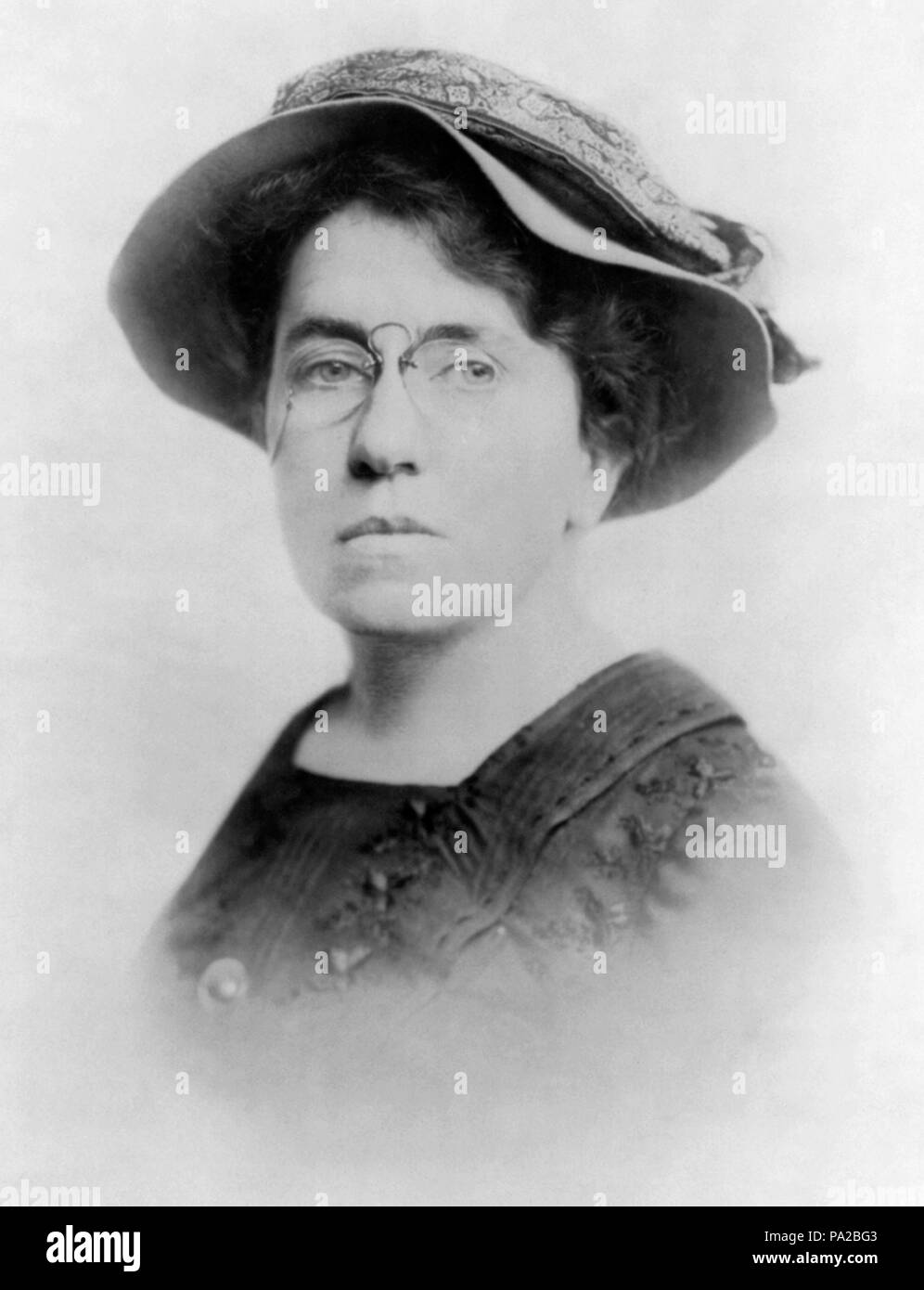 . Emma Goldman, bust from 'Anarchism and other essays'. Photomechanical ...