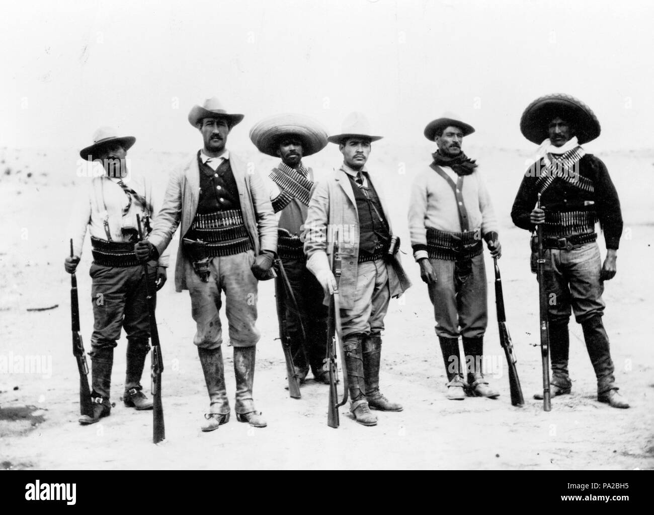 693 General Emilio Campa and his bodyguards, Mexican War, 1912 Stock ...