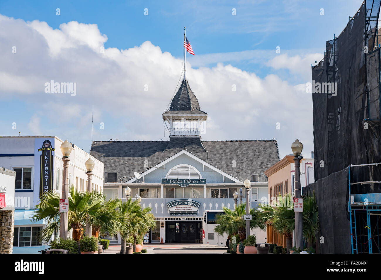 Newport Beach, MAR 24: Exterior view of the Balboa Pavilion on MAR 24 ...