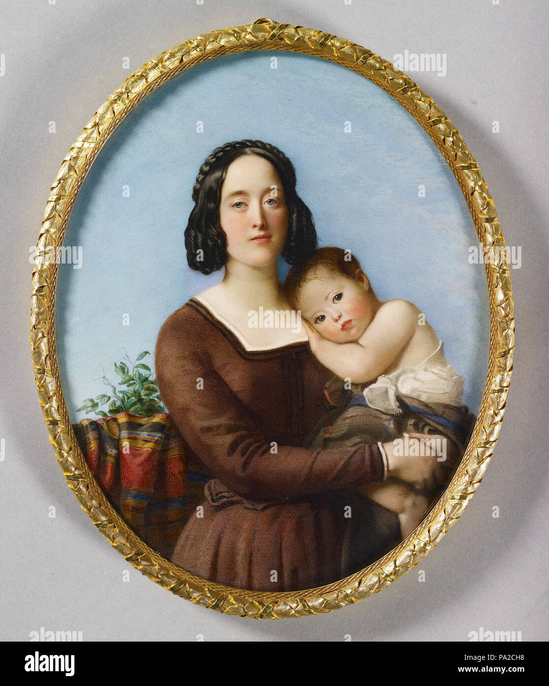 593 Duchess of Buccleuch and daughter Lady Victoria Scott Stock Photo ...