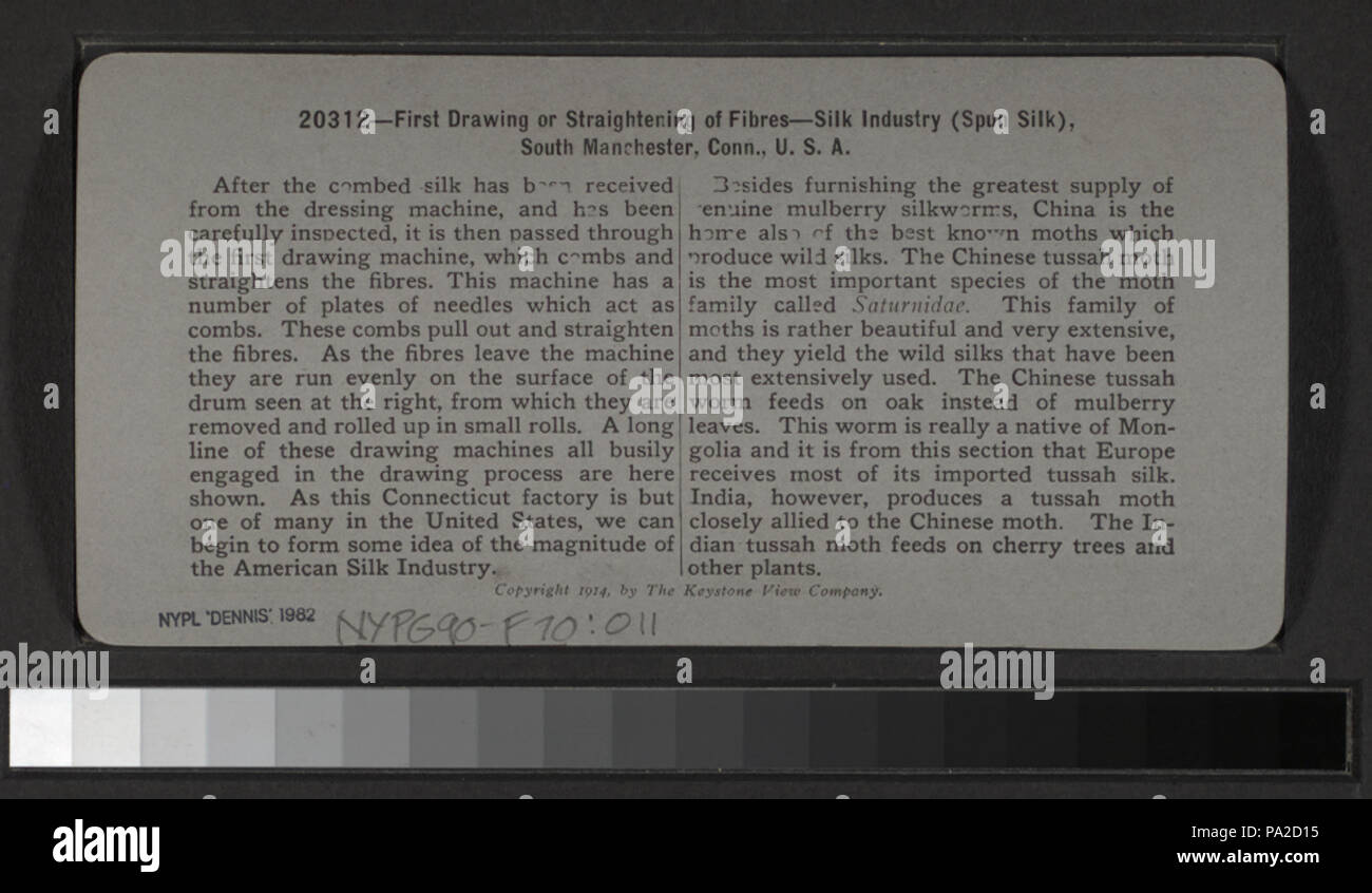 651 First drawing or straightening of fibres. Silk industry (spun silk ...