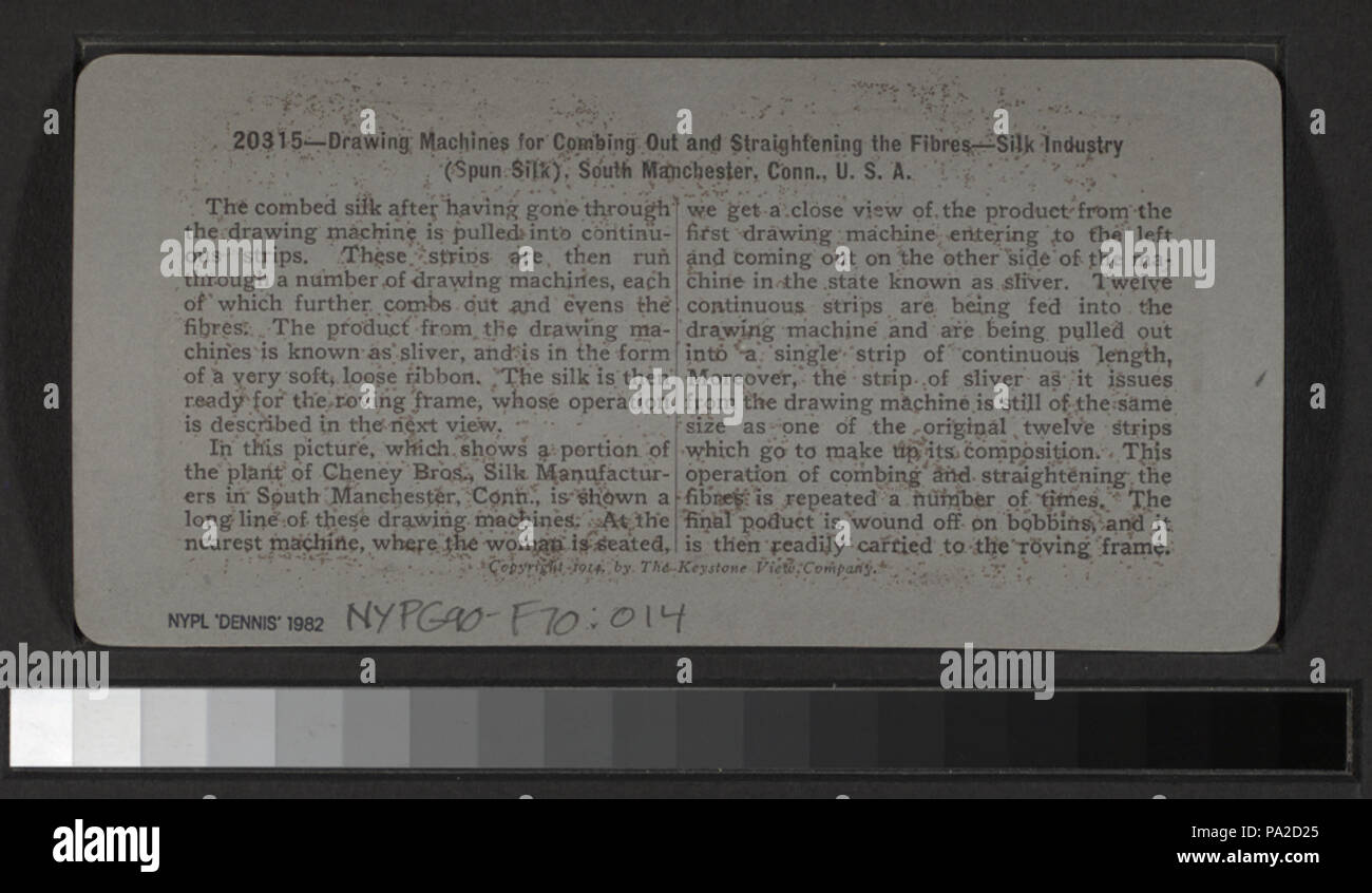 590 Drawing machines for combing out and straightening the fibres. Silk ...