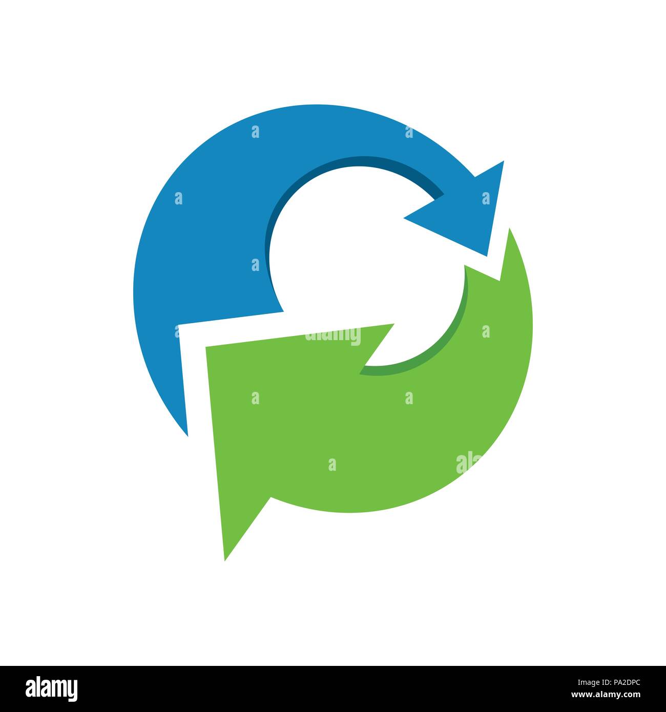 Recycling logo icon symbol Stock Vector Images - Alamy
