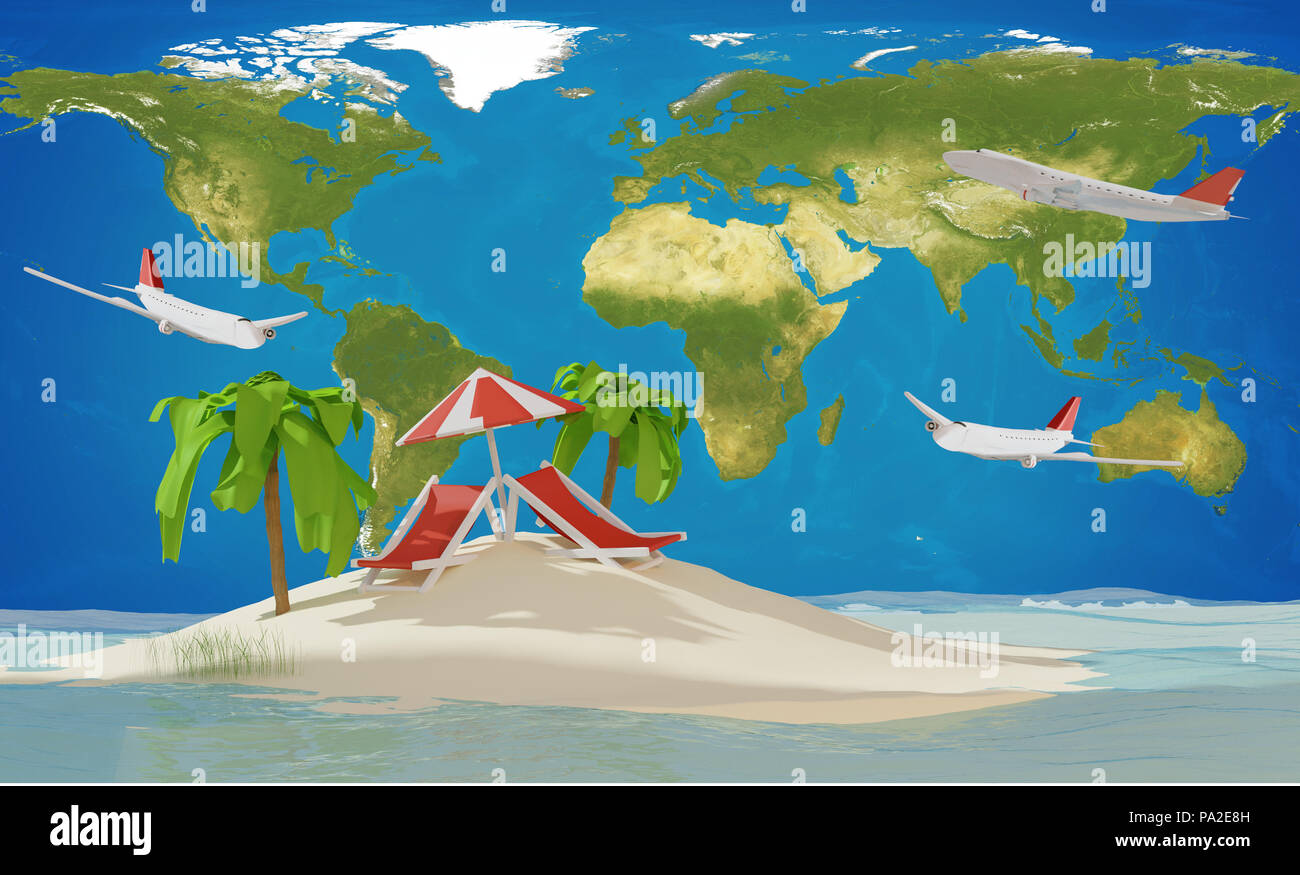 World Map Caribbean Sea