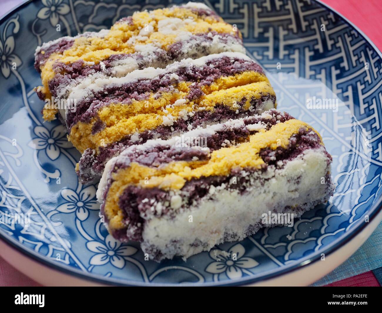 Korean food Black Rice Pumpkin Rice Cake Stock Photo - Alamy