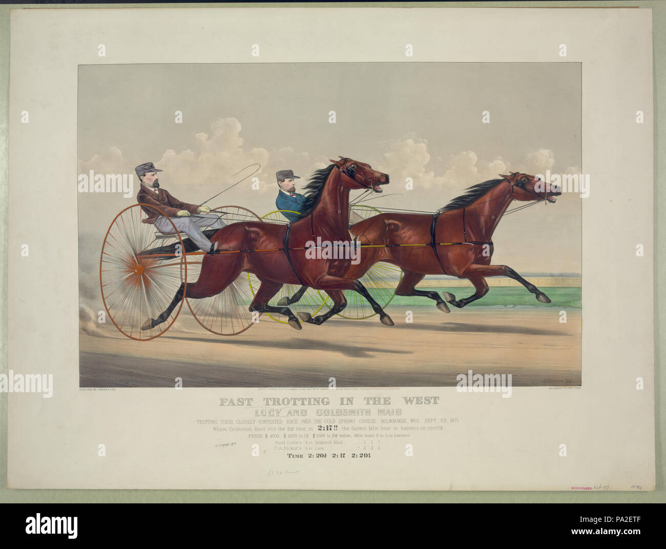 19th century harness racing hi-res stock photography and images - Alamy