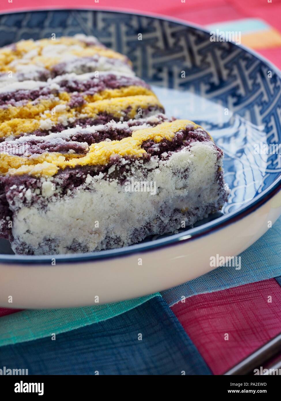 Korean food Black Rice Pumpkin Rice Cake Stock Photo - Alamy