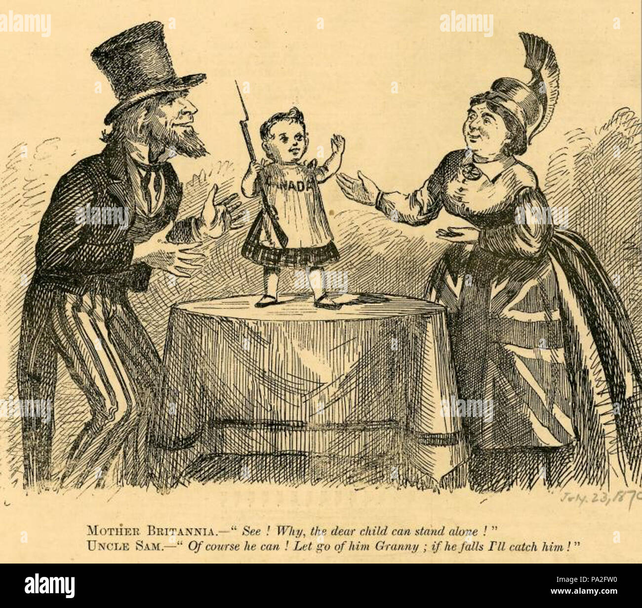 20 1870 political cartoon Stock Photo - Alamy