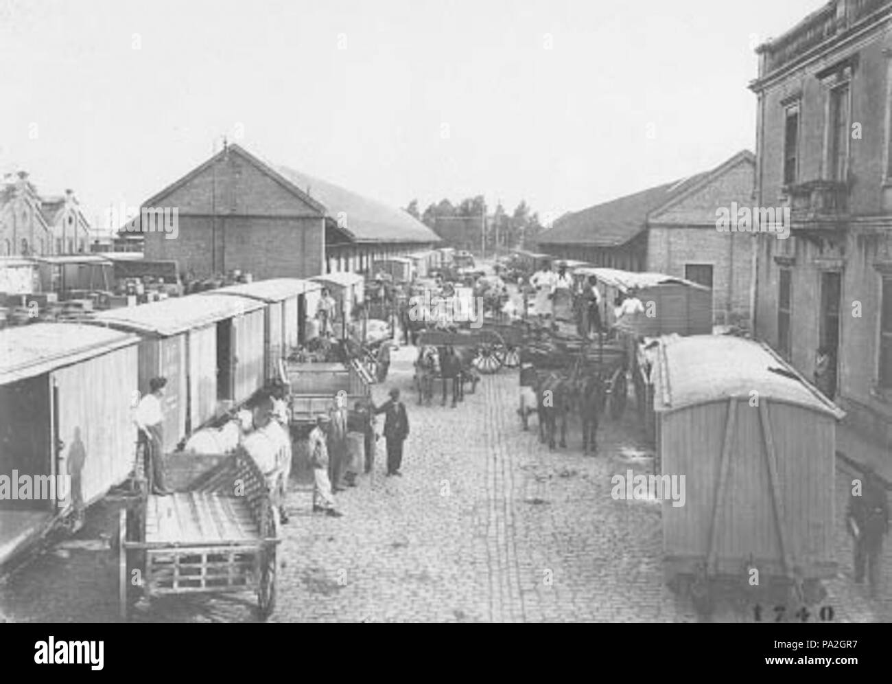 Railroad depot stations Black and White Stock Photos & Images - Alamy