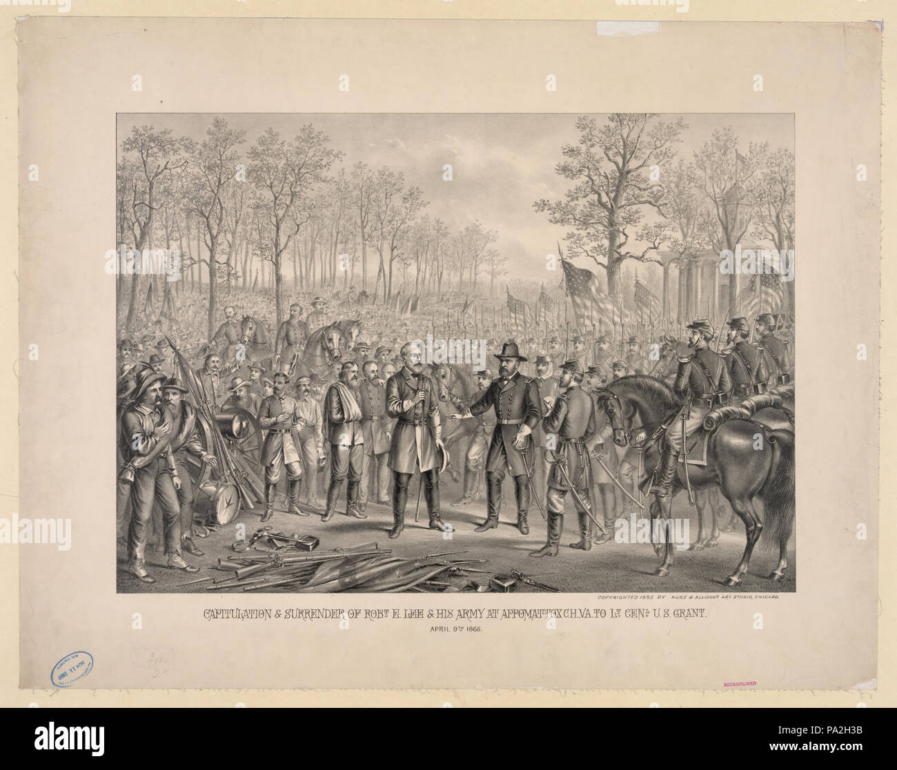 278 Capitulation & surrender of Robt. E. Lee & his army at Appomattox ...