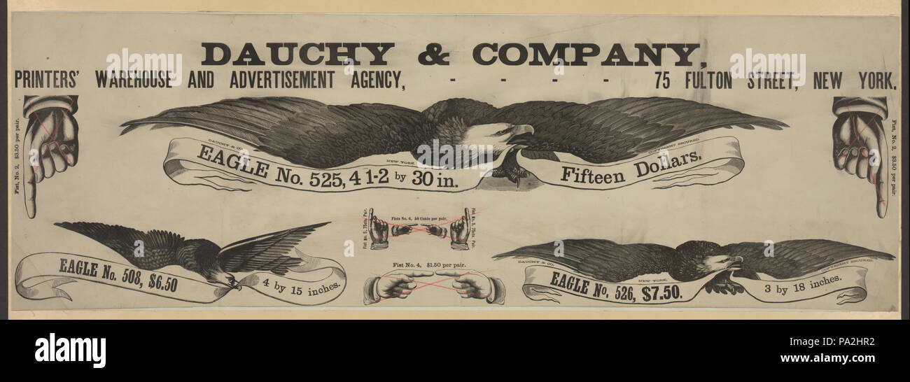 373 Dauchy & Company, warehouse and advertisement agency, 75 Fulton ...