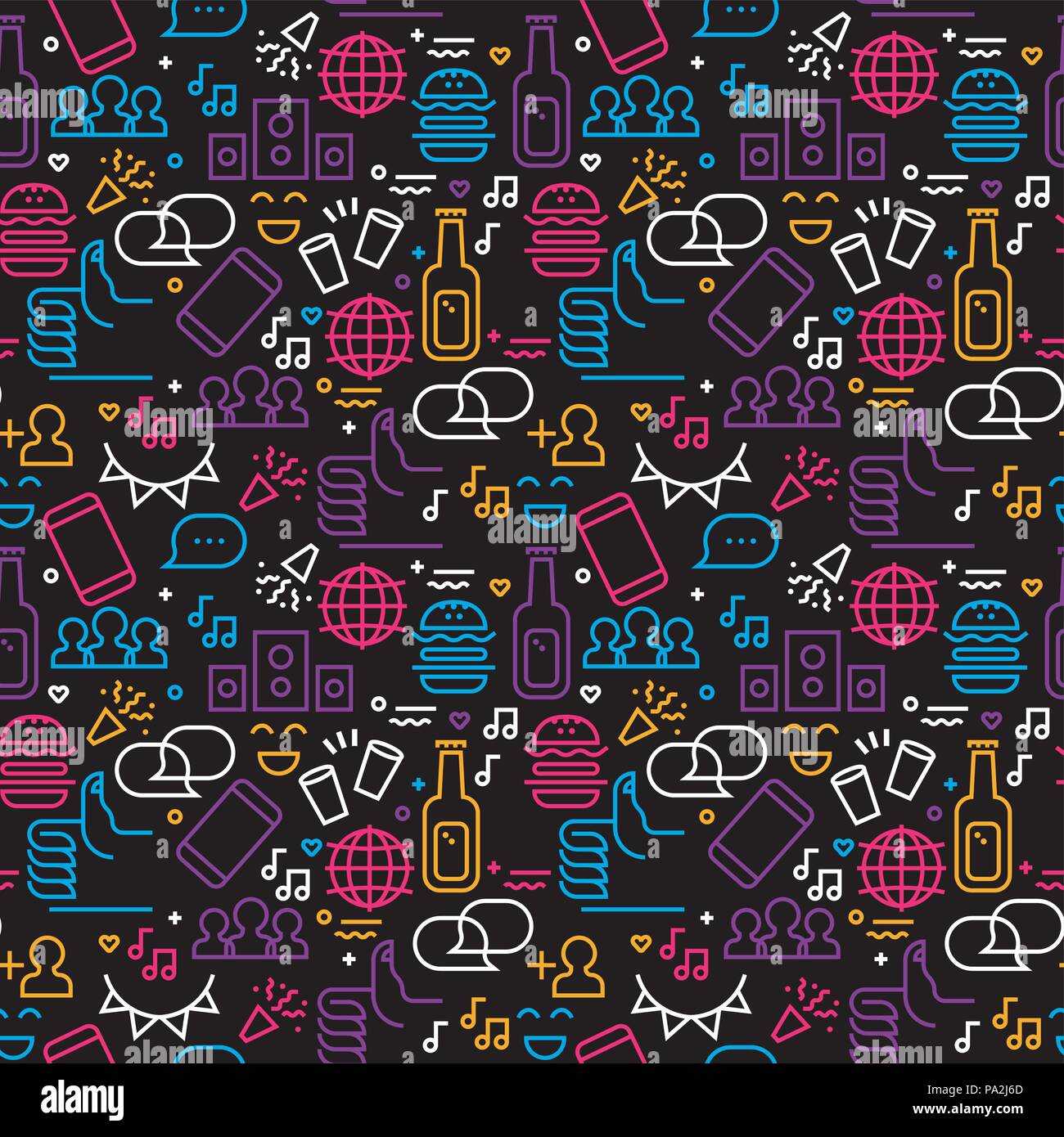 Connection party Stock Vector Images - Alamy