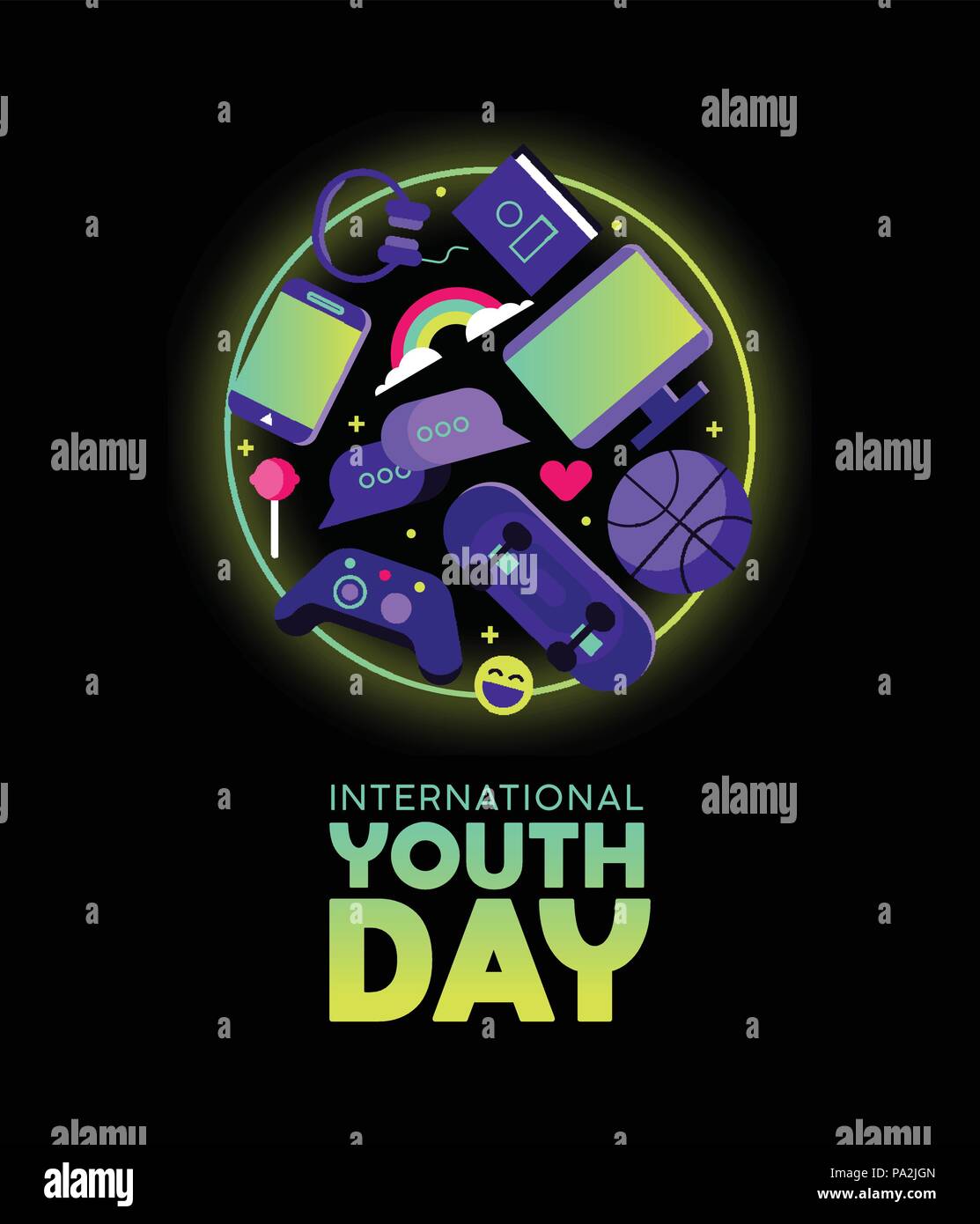 Digital icons teen Stock Vector Images - Alamy