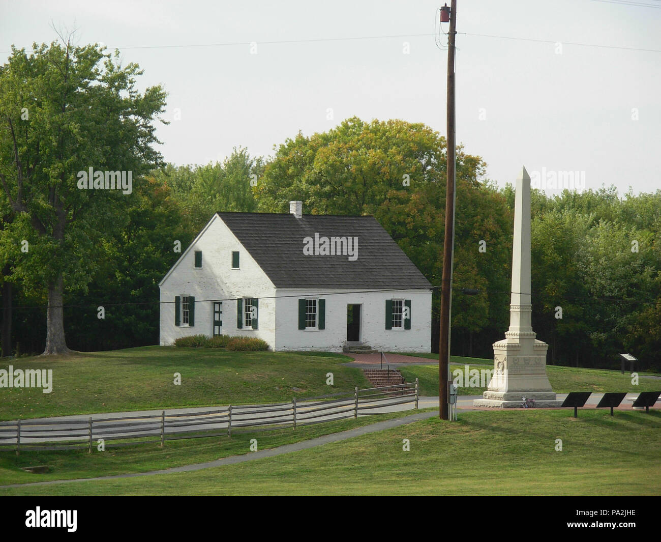 140 Antietam National Battlefield Memorial - Dunker Church 02 Stock ...