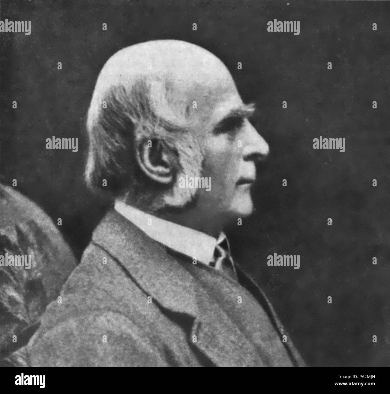 . 1912 photograph of Sir Francis Galton. Caption: 'SIR FRANCIS GALTON ...
