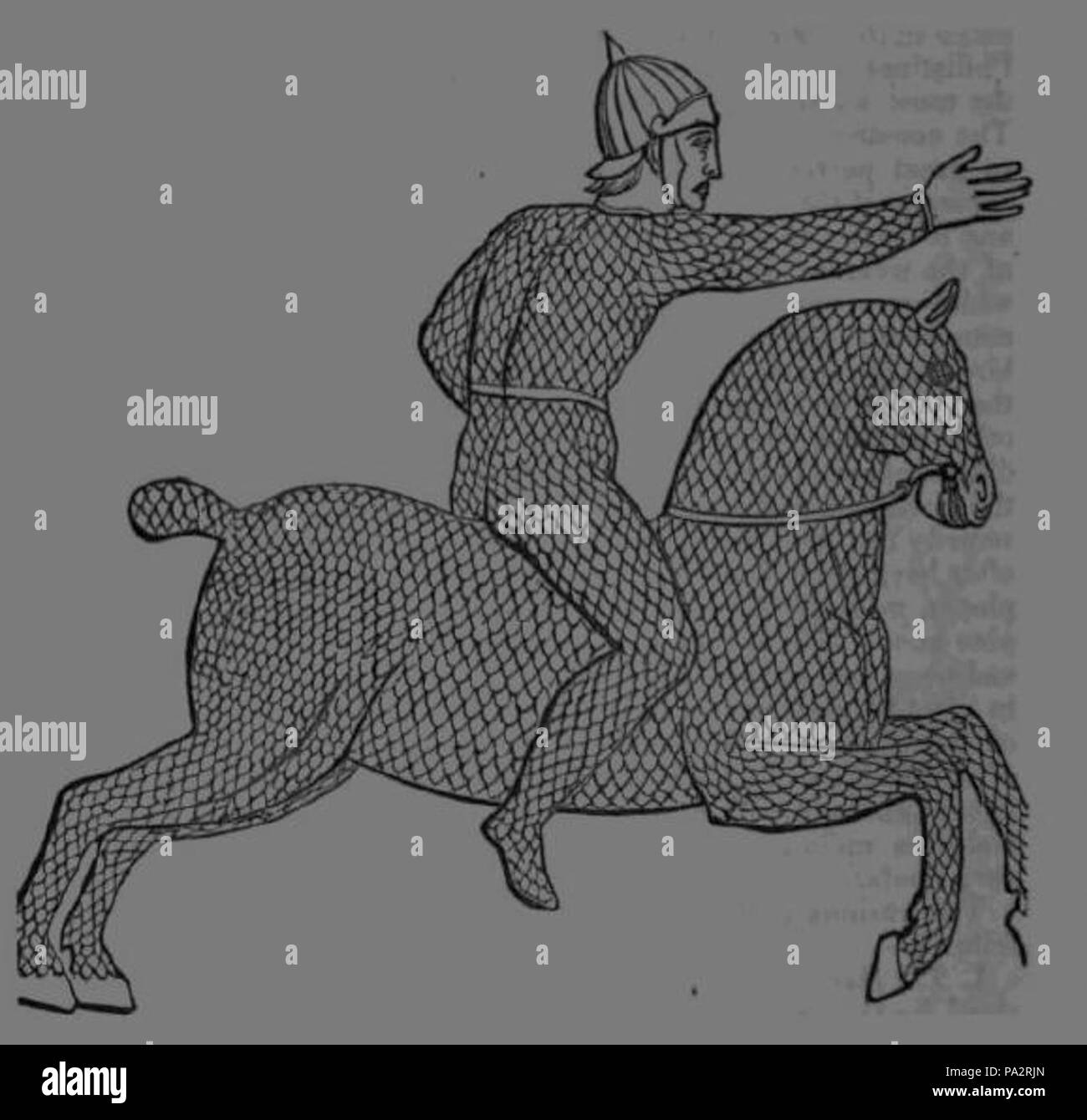 A mounted Dacian in Scale Armour Stock Photo - Alamy