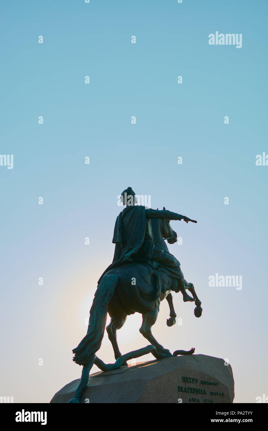 Peter the great monument Stock Photo - Alamy