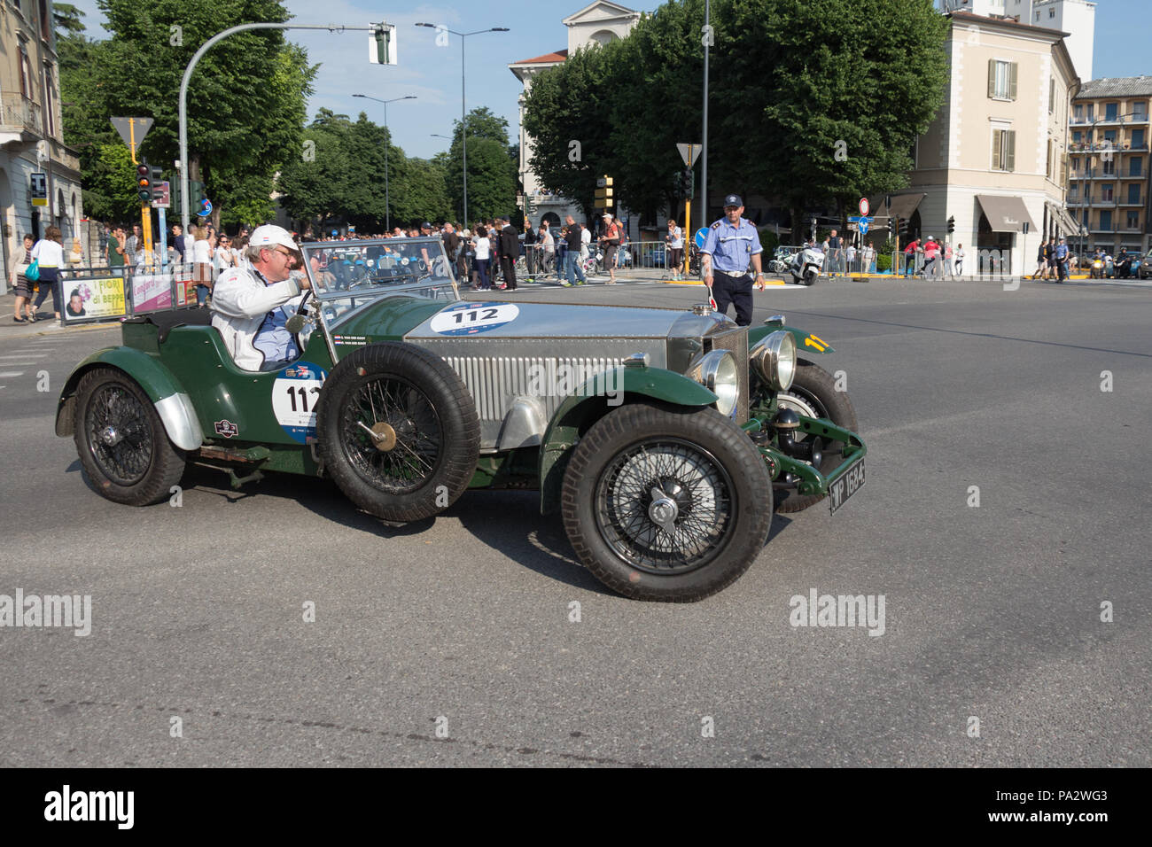 Brescia, Italy - May 19 2018: INVICTA S 1933 is an old racing car in ...