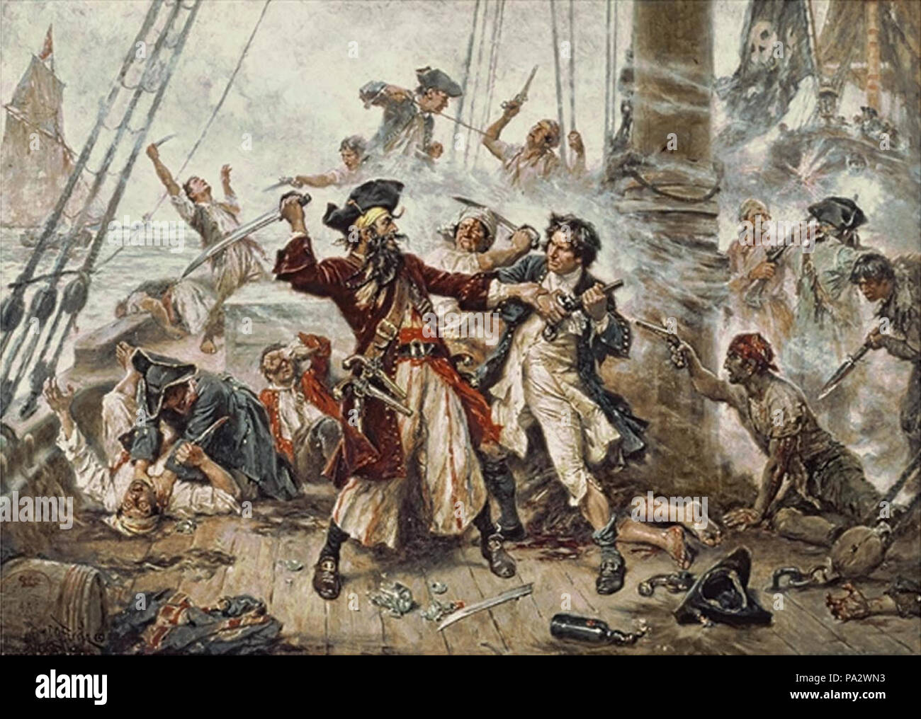 Captain blackbeard hi-res stock photography and images - Alamy