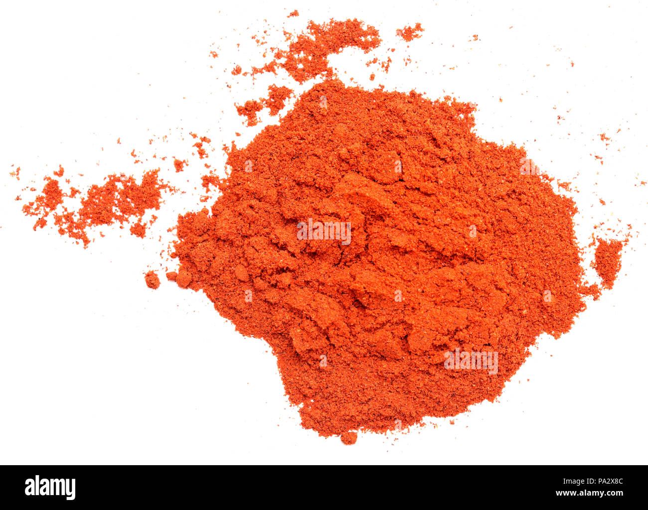Pile of red paprika isolated on white background Stock Photo - Alamy
