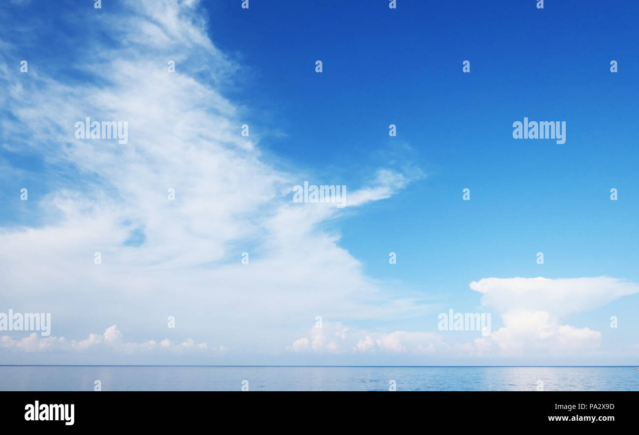 Blue sky with sea Stock Photo - Alamy