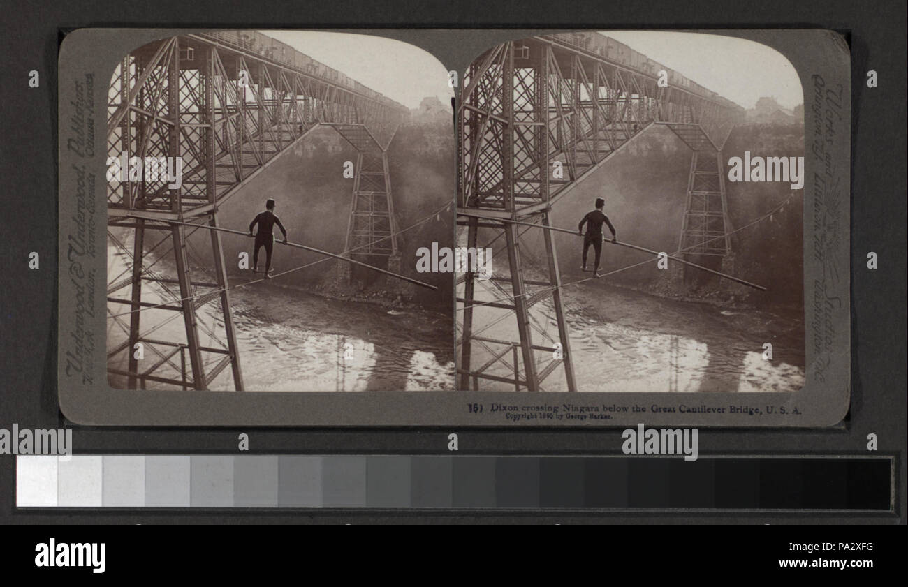 581 Dixon crossing Niagara below the Great Cantilever Bridge, U.S.A ...