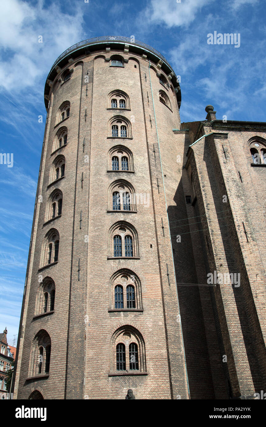 Round Tower, Copenhagen, Denmark Stock Photo - Alamy