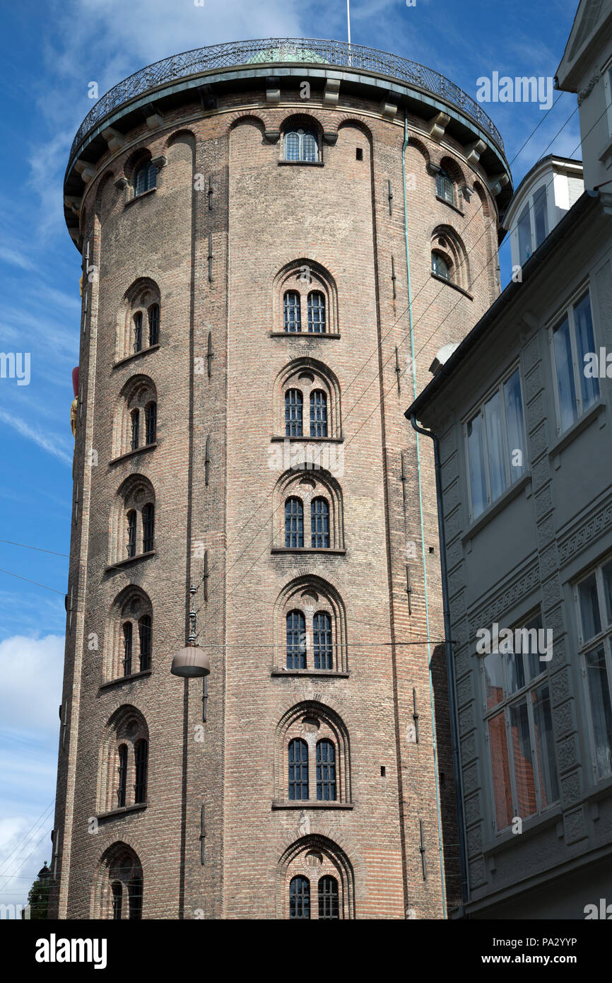 Round Tower, Copenhagen, Denmark Stock Photo - Alamy