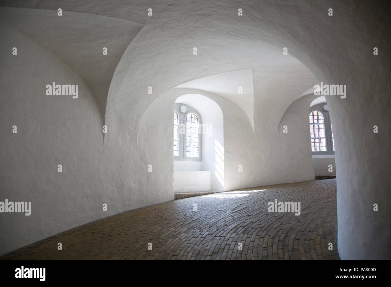 Interior of Round Tower, Copenhagen, Denmark Stock Photo - Alamy