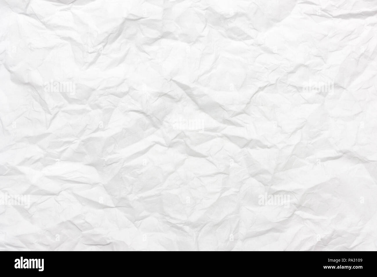 Background of white crumpled paper Stock Photo - Alamy