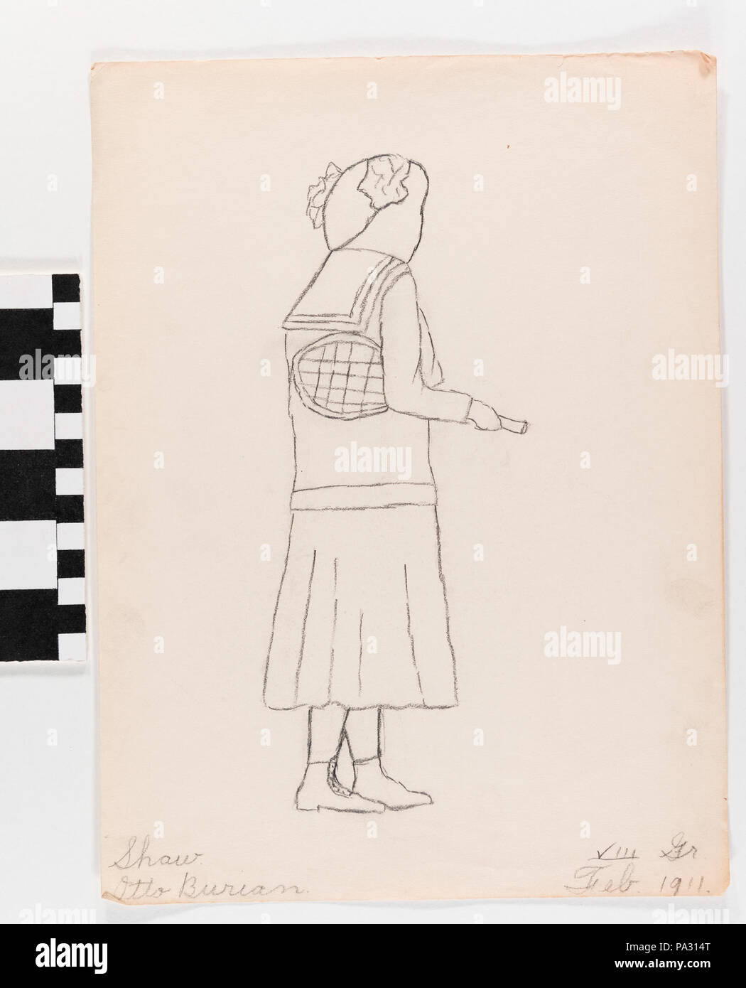 590 Drawing "Tennis Player" by Otto Burian Stock Photo - Alamy