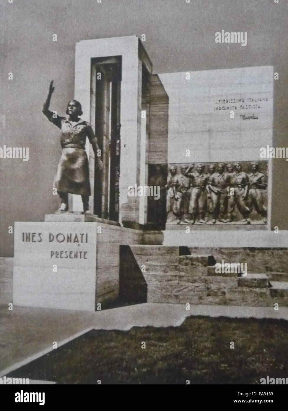 177 Monumento Ines Donati Stock Photo - Alamy