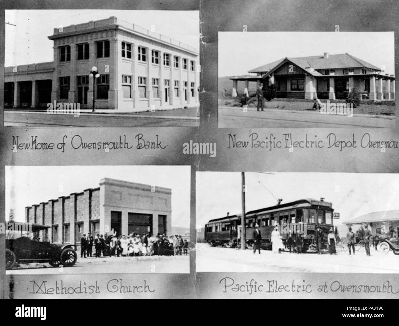 Residential neighborhood buildings in Black and White Stock Photos ...