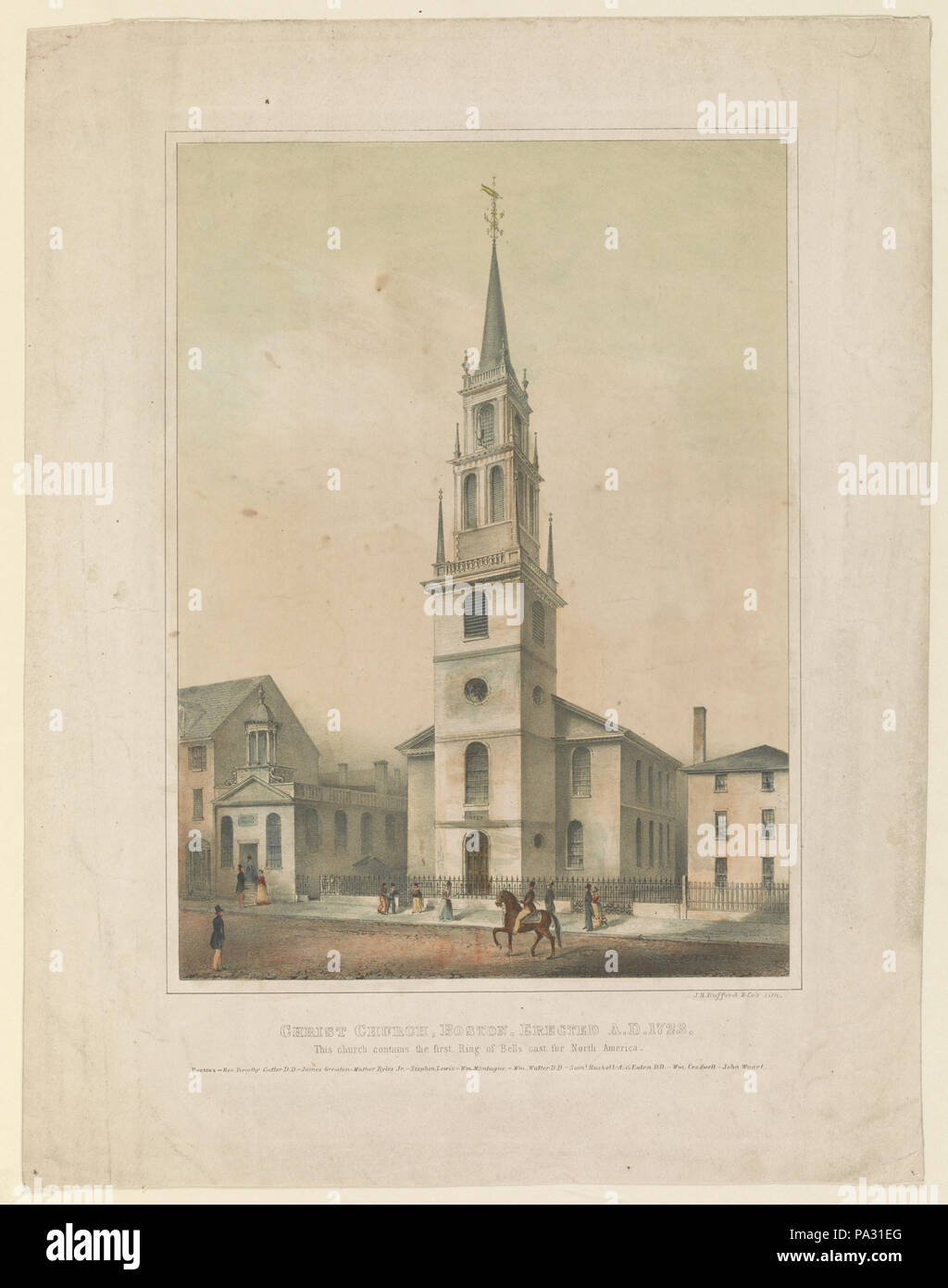 308 Christ Church, Boston - erected A.D. 1723 - this church contains ...