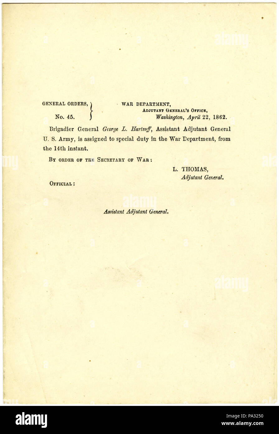 697 General Orders, No. 45, War Department, Adjutant General's Office ...