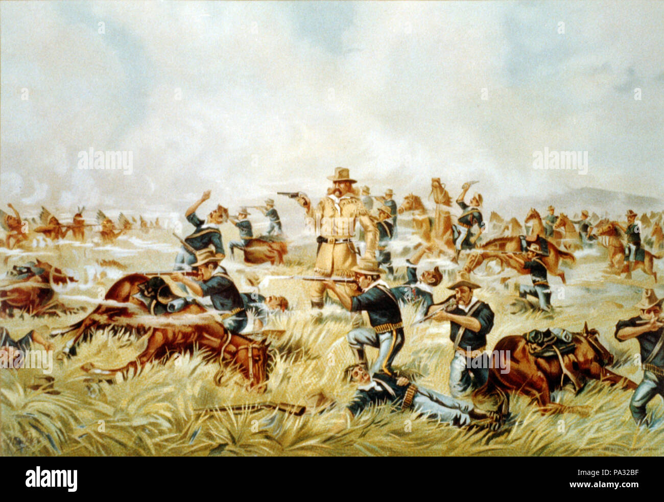 361 Custer Massacre At Big Horn, Montana June 25 1876 Stock Photo - Alamy