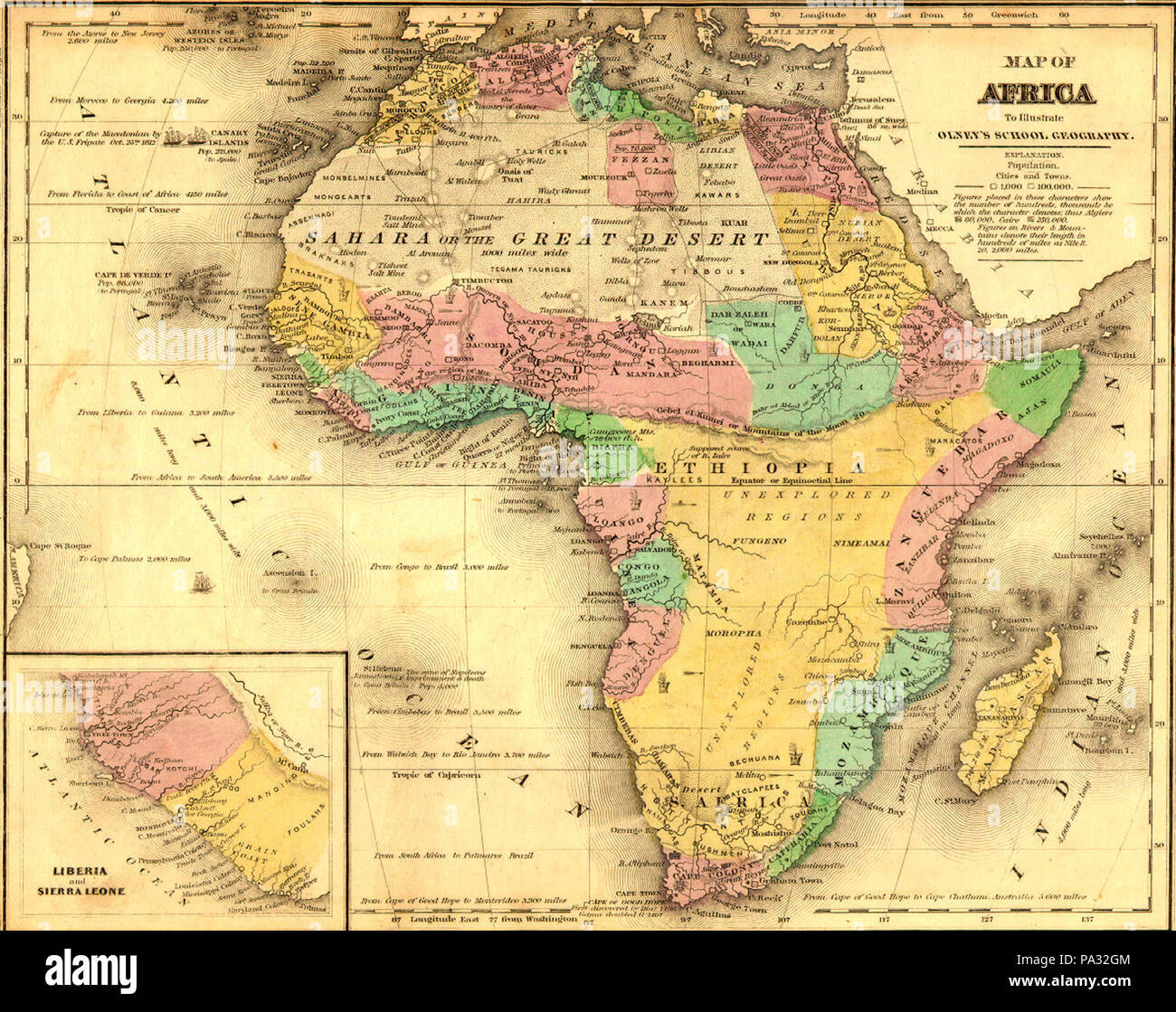 African map hi-res stock photography and images - Alamy