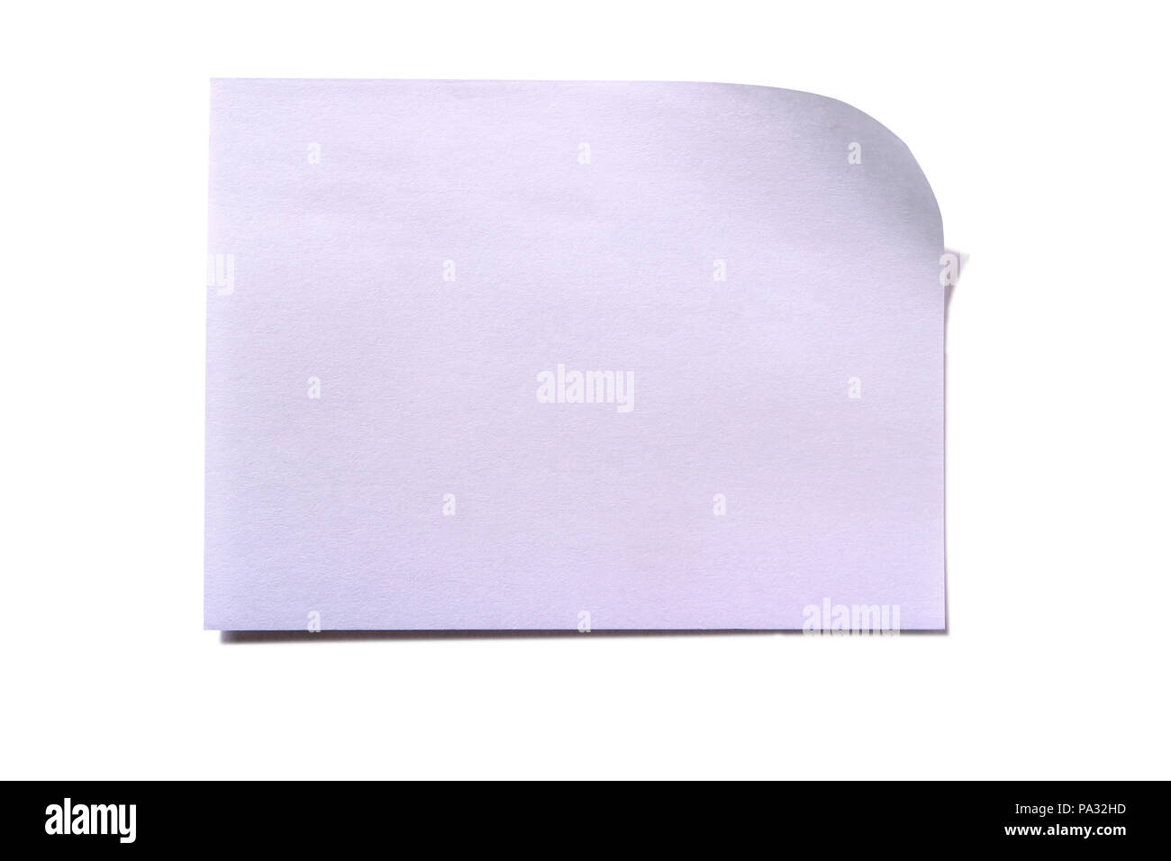 One white sticky post note isolated Stock Photo - Alamy