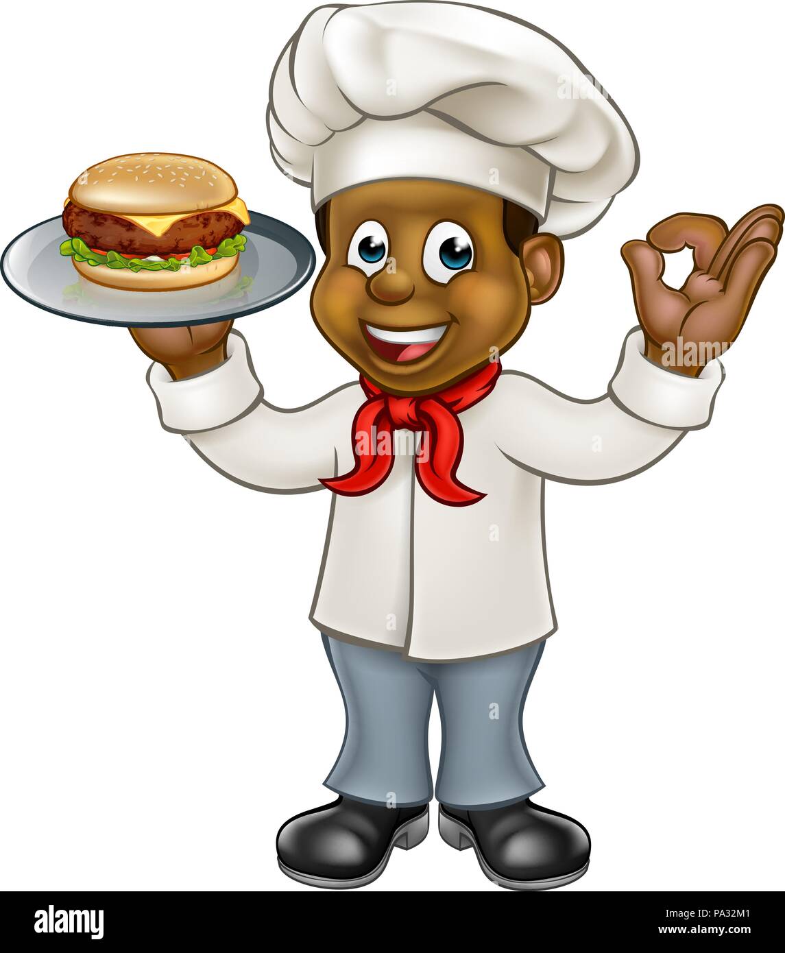 Black hand holding meat isolated Stock Vector Images - Alamy