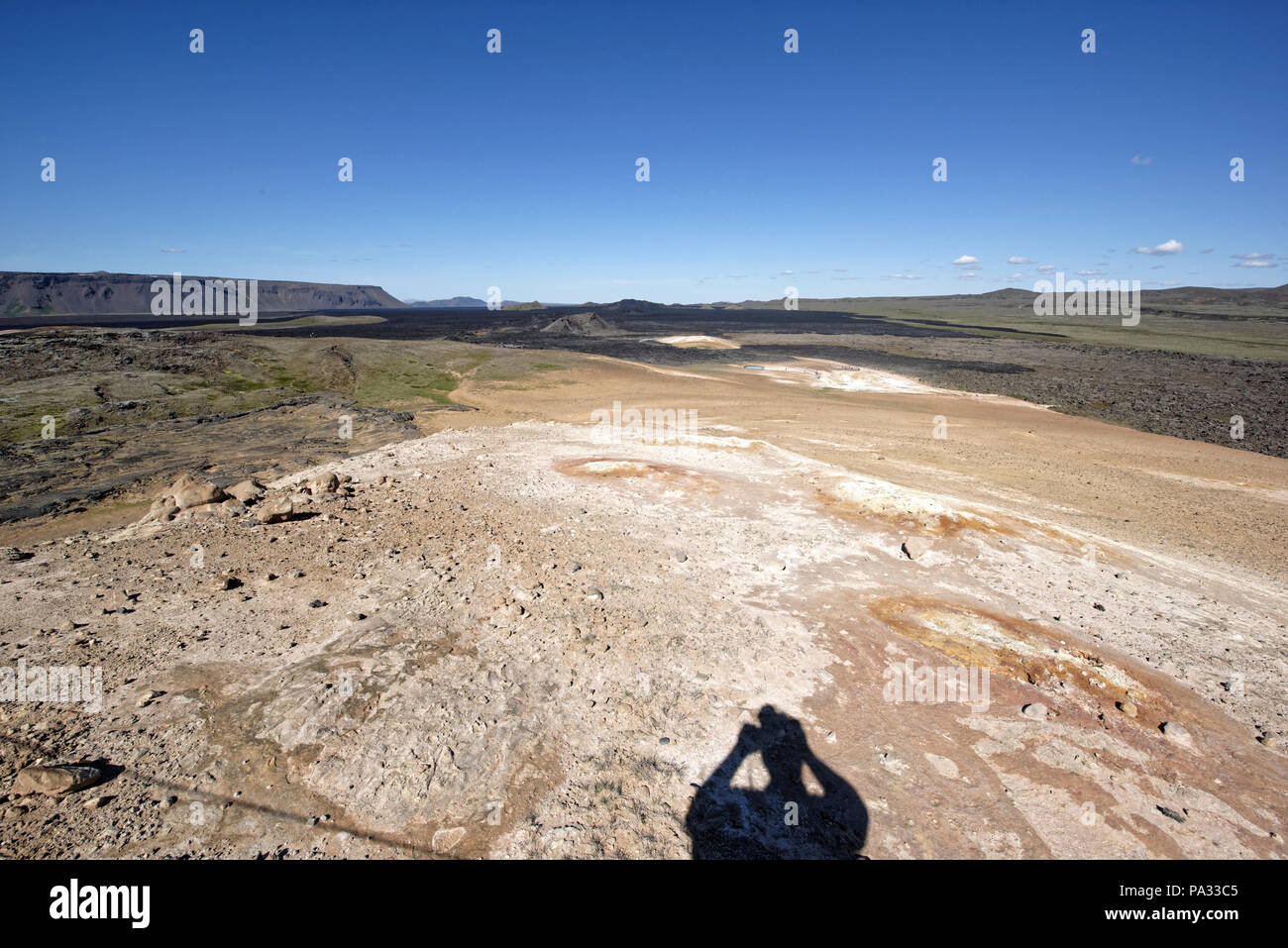 Explosion crater Viti, Krafla Volcano, near Reykjahlid, Iceland.The ...