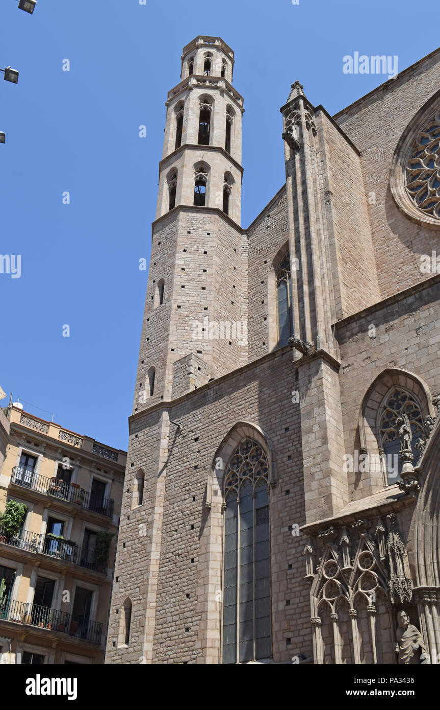 church, church Santa Maria del Mar, Church Santa María del Mar in ...