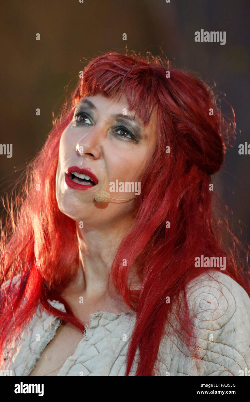 Worms, Germany. 19th July, 2018. Actress Ursula Strauss (Lady of the ...