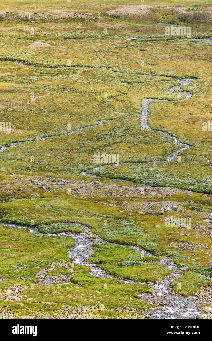Aerial view meandering river flowing hi-res stock photography and ...