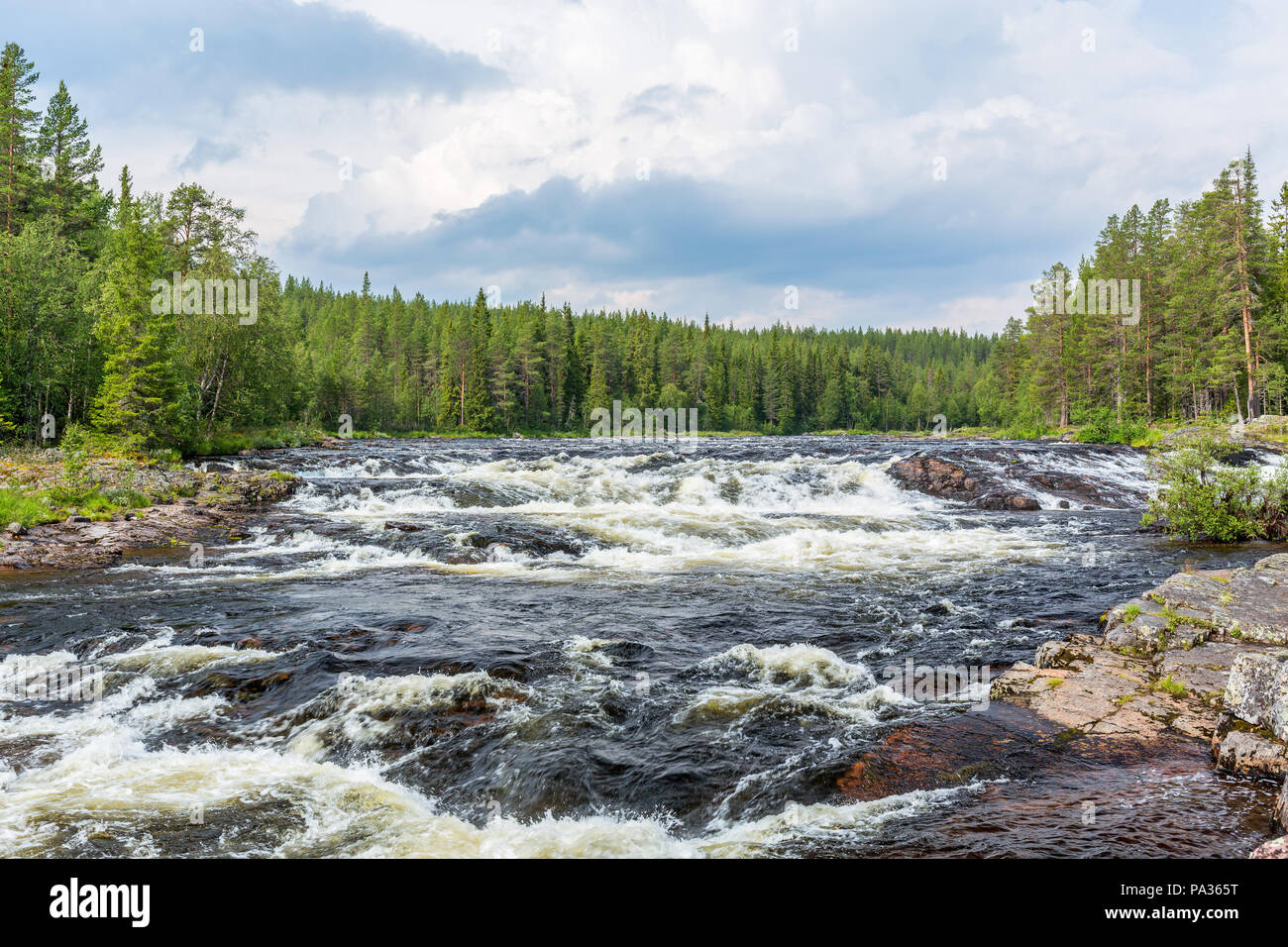 Cascading rapid white rushing water hi-res stock photography and images ...
