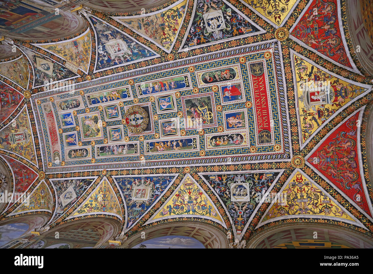 Siena Cathedral - Piccolomini Library Stock Photo - Alamy